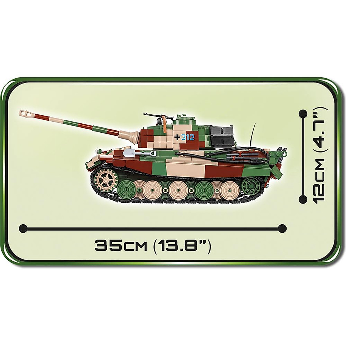 1000 Pcs Historical Collection WWII /2540/ Panzerkampfwagen Vi Tiger Ausf.B Konigstiger