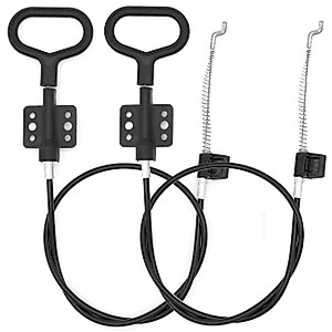 ttmagic 2Pcs Recliner Cables Replacement D-Ring Pull Handle, Metal Recliner Release Cable, Exposed Cable Length 4.9", Total Length 33.7", Fit Ashley and Most Recliner