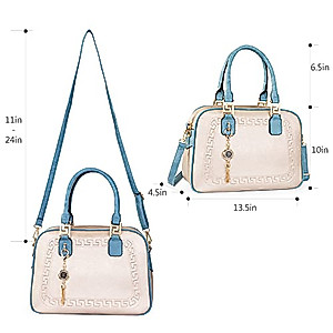 Montana West Purses and Handbags for Women Top Handle Satchel Tote Bag with 2 Compartments, Crossbody Strap MBB-MWC-041NY