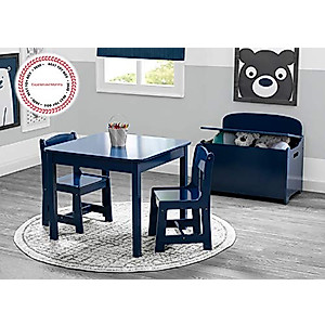 Delta Children MySize Deluxe Toy Box, Greenguard Gold Certified, Deep Blue