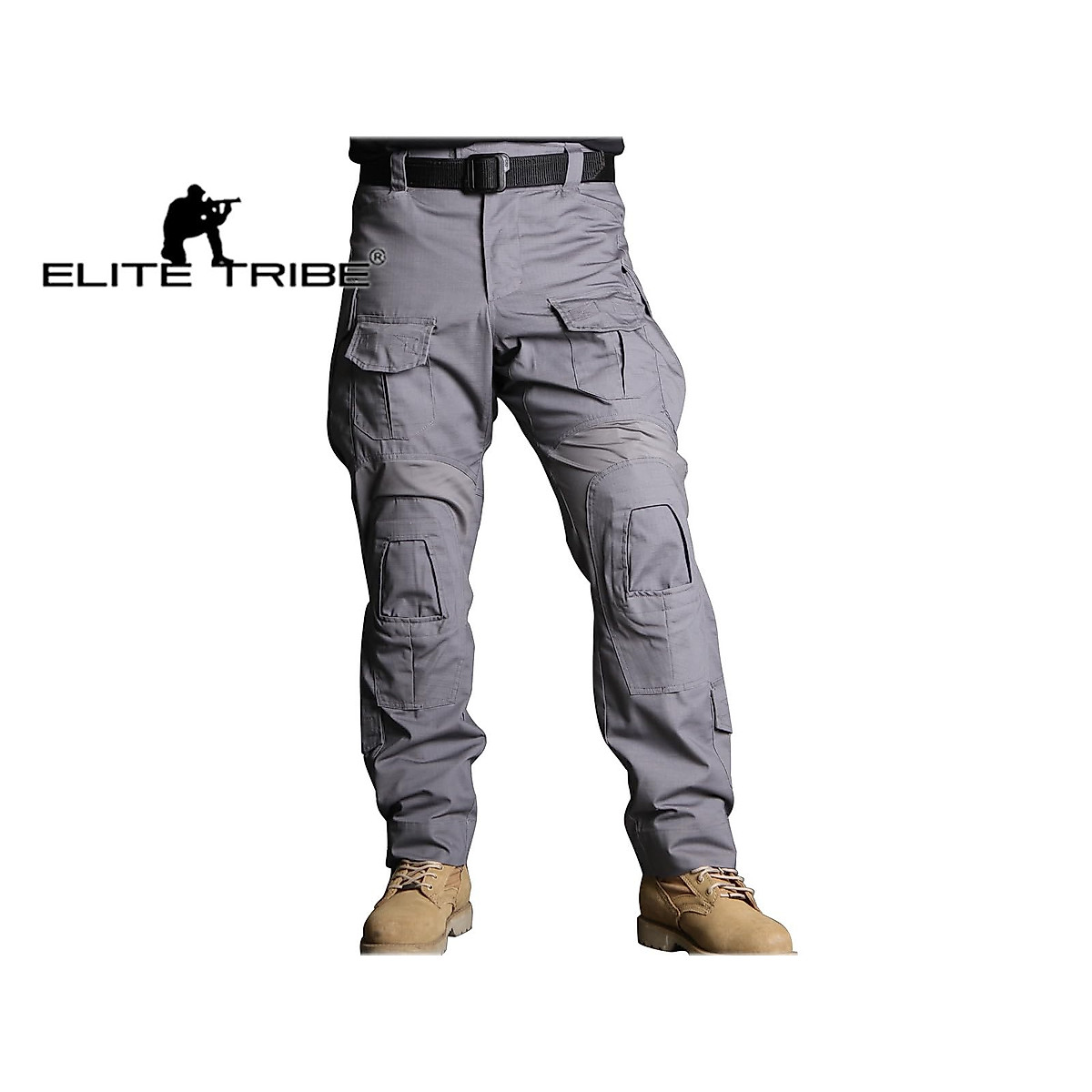 Emerson Airsoft Hunting Tactical Pants Combat Gen3 Pants with Knee Pads (US, Alpha, Large, Regular, Regular, Wolf Gray)