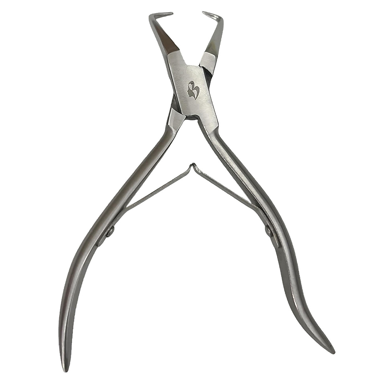 MIRACLE Hair Extension Pliers – Stainless Steel Hair Extensions Micro beads Remover & Opener Tool 5.5 Inch (Curved)