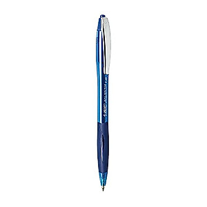 BIC Atlantis Bold Retractable Ball Pen, Bold Point (1.6mm), Blue, 3-Count