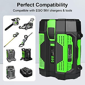 5 .0 Ah Battery Replacement for EGO 56v Battery (Green)