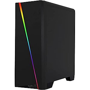 Ssrotho Gaming PC Windows 10 Professional Desktop Tower Computer, Intel Quad-Core i5 3.2Ghz, 16GB RAM, 1TB SSD + 1TB HDD, WiFi Adapter, GeForce GT 1030 2GB GDDR5, RGB Lighting Case