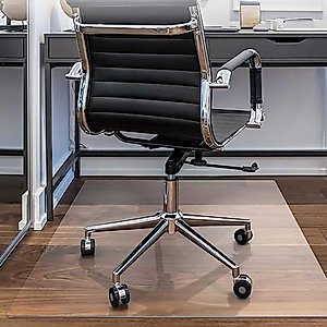 Office Chair Mat, Carpet Protector Chair Mat, Desk Mat, PVC Vinyl Floor Mat, Floor Protector, 0.08" Thick, Waterproof Transparent Pad for Hard Floors Hall Bedroom, Rectangle (Color : Clear, Size : 4
