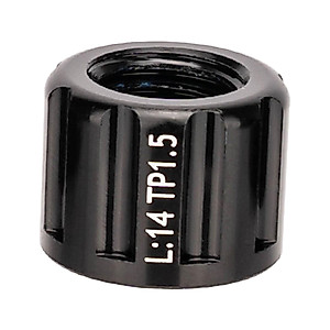 Simhoa Aluminum Alloy MTB Bike Thru Axle Nuts, Road Mountain Bicycle Hub Bolt Skewer Conversion Wheel Hub Axle Fastener Cycling Accessories Adapter, M15 1.5