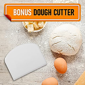 Cook Army Flour Sifter for Baking, 3 Cup Flour Sifter Stainless Steel, Double-layer Baking Sifter, Powdered Sugar Sifter, Great Baking Sifters for all Baking Flour and Powdered sugar, Flour Strainer