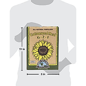Down to Earth All Natural Cottonseed Meal Fertilizer 6-2-1, 5 lb