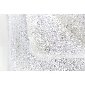 DecorRack 10 Pack 100% Cotton Wash Cloth, Luxurious Soft, 12 x 12 inch Ultra Absorbent, Machine Washable Washcloths, White (10 Pack)