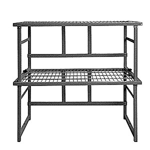 Origami R1 Pantry Shelves Heavy Duty Shelving, Metal Storage Shelves, Garage Storage Rack, Shelf Organizer, Shelving Unit, Garage Organization, Kitchen Storage Shelves (Pewter, R1)