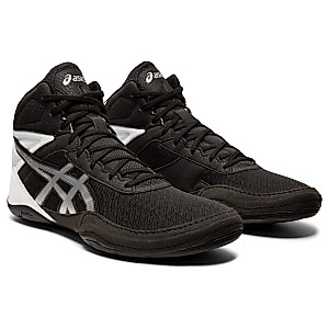 ASICS Men's MATFLEX 6 Wrestling Shoes, 10, BLACK/Silver