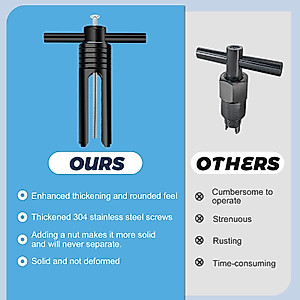 New Upgraded 104421U Cartridge Removal Tool, Shower Cartridge Puller Tool for Moen 1200 1222 1225, Tub/Shower Faucet Rough-in Valve Core Removal Tool