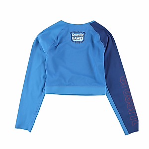 Reebok Womens Crossfit Games 2018 Compression Basic T-Shirt, Blue, X-Large