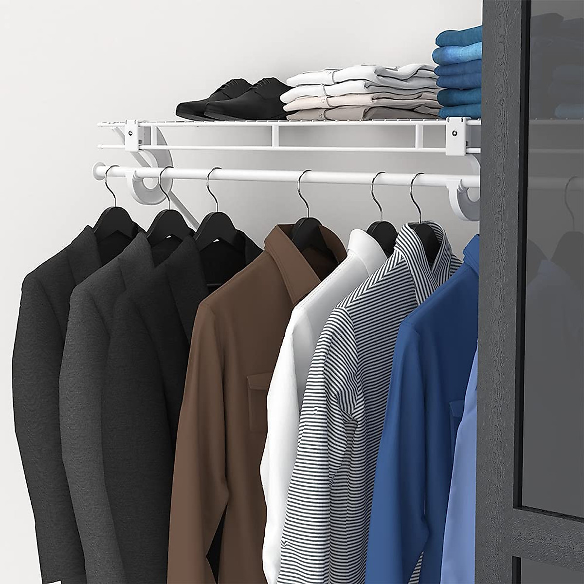 ClosetMaid 5655 Hang Rod Support Conversion Bracket, White