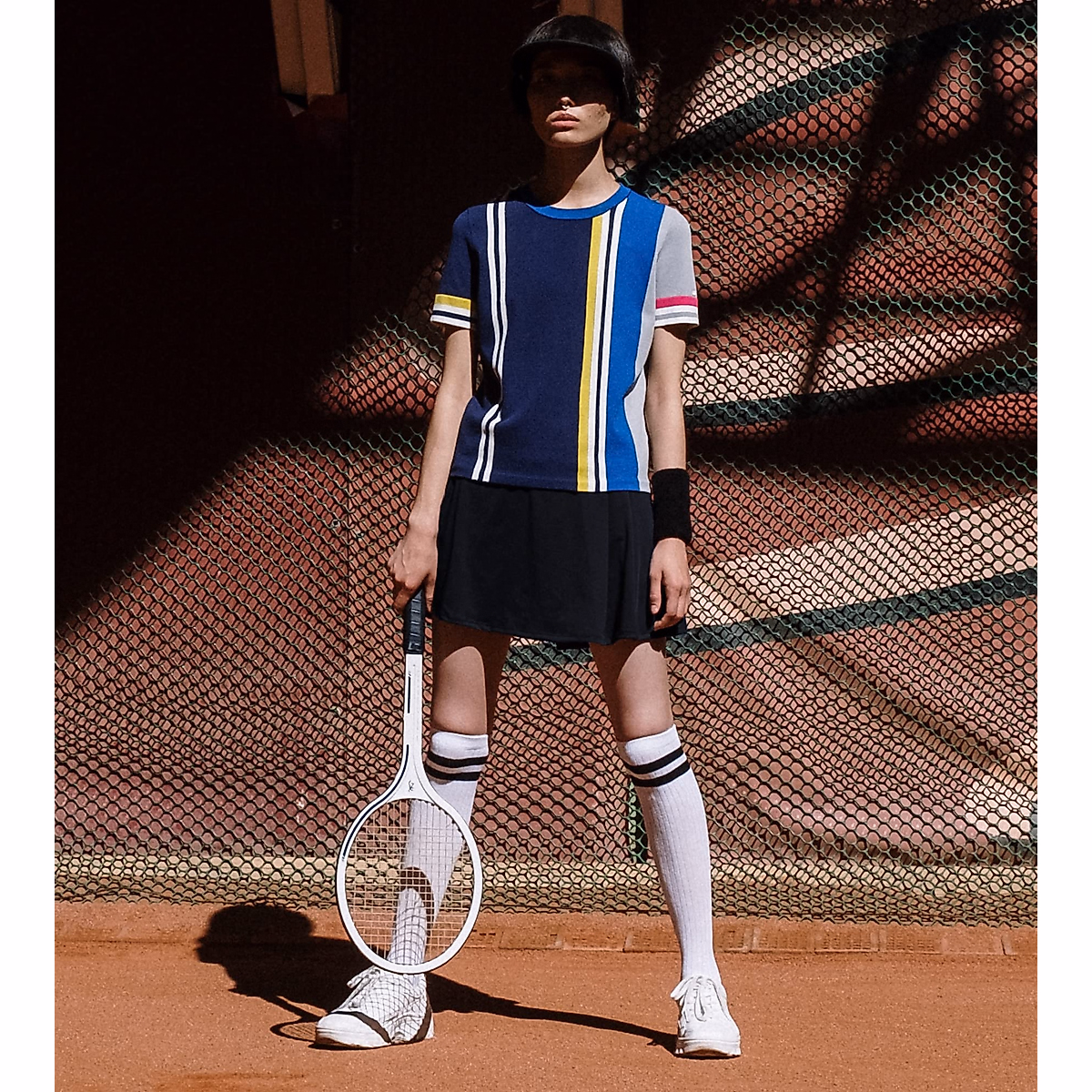 ChinFun 20" Knee Length Skorts Skirts for Women Tennis Athletic Running Golf Skirt with Pockets Black XL