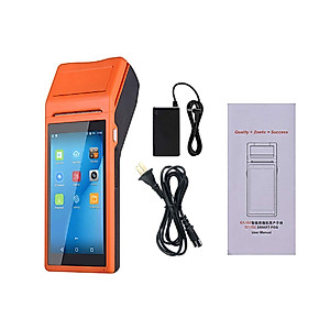 BISOFICE POS Receipt Printer, Android 8.1 OS Mobile POS, 58mm Receipt Printer, 5.45" Touch Screen PDA Printer Supports 3G WiFi BT4.0 USB OTG Bluetooth, Handheld POS Machine Terminal Printer