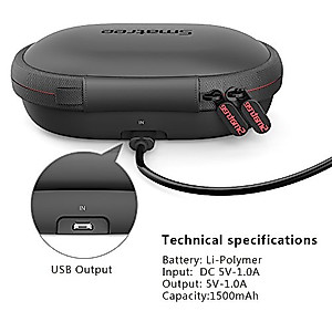 Smatree Charging Case Compatible for BeatsX, Powerbeats 3, Powerbeats 2, Bose Soundsport, Jaybird X4/X3/X2, Powerbeats High-Performance Headphones (Not Fit with Beats Flex!)