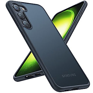 TORRAS Shockproof for Samsung Galaxy S23 Plus Case, (Military Grade Drop Tested) Translucent Slim Protective Matte Hard Back Cover Phone Case for Samsung S23 Plus Case 5G Guardian,Black