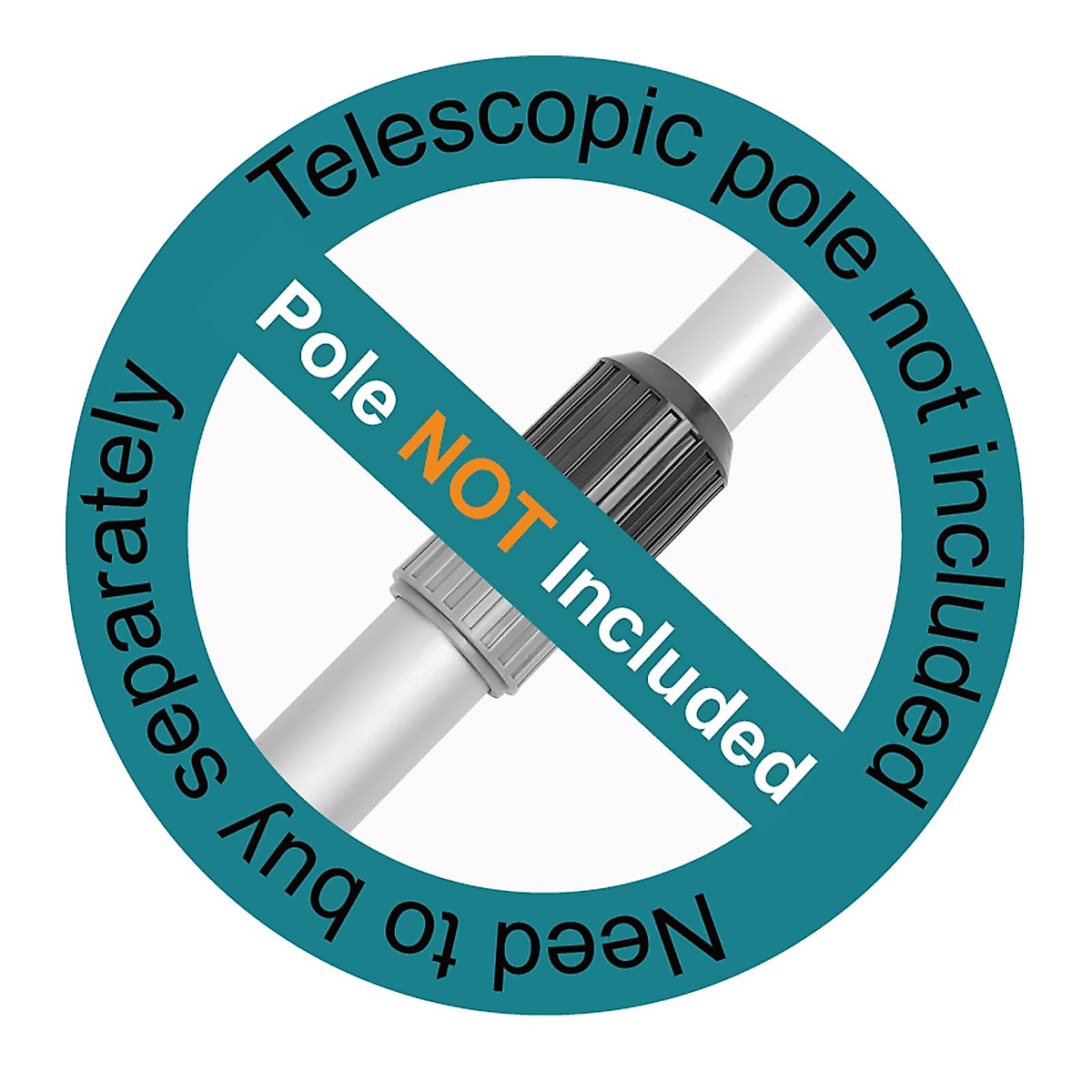 POOLWHALE Professional Pool Skimmer Net, Heavy Duty Swimming Leaf Rake Cleaning Tool with Deep Fine Nylon Mesh Net Bag - Fast Cleaning,Easy Scoop Edge,Debris Pickup Removal