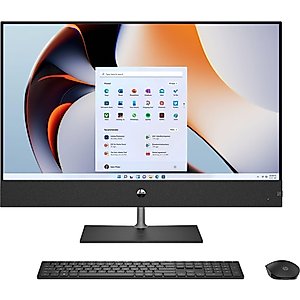 HP Pavilion 27 Touch Desktop 8TB SSD 64GB RAM (Intel Core i9-13900K Processor w/Turbo Boost to 5.80GHz, 64 GB RAM, 8 TB SSD, 27-inch FullHD Touchscreen, Win 11) PC Computer All-in-One