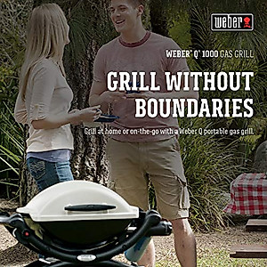 Weber Q1000 Liquid Propane Grill, Titanium