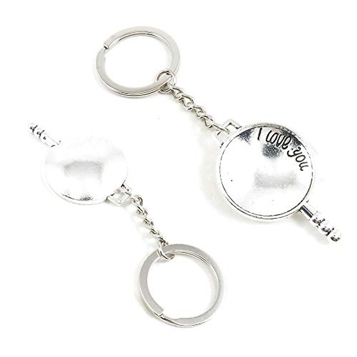 50 Pieces Keyring Keychain Wholesale Suppliers Jewelry Clasps K7XG5Y Omelette Pan Pot