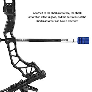 VBESTLIFE Archery Bow Stabilizer Weight Kit, Detachable Aluminum Alloy Counterweight Kit for Recurve Bow and Compound Bow(Blue)