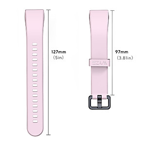 WYZE Band Pink Replacement Strap Soft Silicone Adjustable Sport Wristbands with Classic Clasp for Women