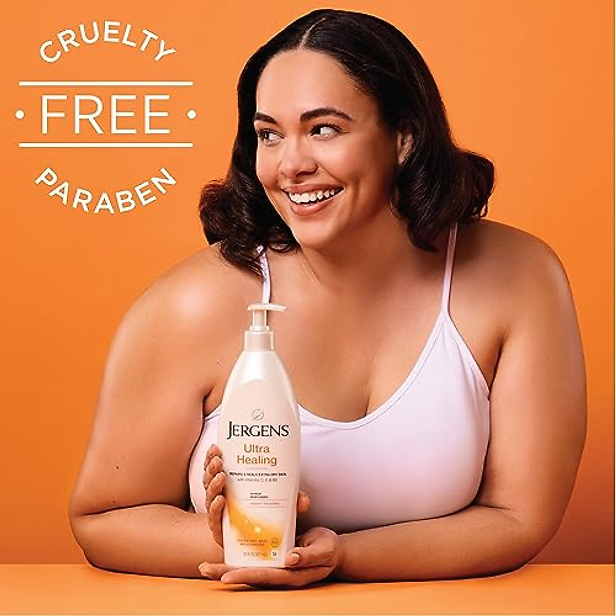 Jergens Ultra Healing Dry Skin Moisturizer, Travel Size Body and Hand Lotion, for Extra Dry Skin, Use After Washing Hands, HYDRALUCENCE blend, Vitamins C, E, B5, 1 Fl Oz (Pack of 24)