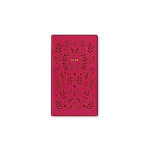 Letts Woodland Medium Pocket week to view 2024 diary - pink