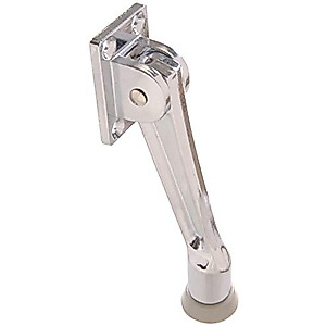 Hillman 852939 5" Kickdown Door Stop- Chrome 1-Pack