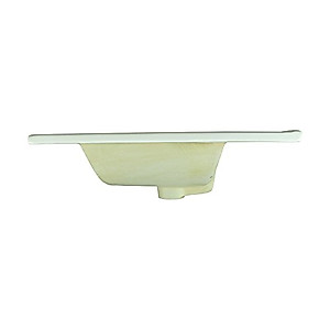 Renovators Supply Manufacturing Luke 24" Drop-in Self-Rimming Rectangular Bathroom Sink in White with Overflow