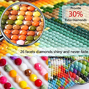 DIY 5D Diamond Painting Kits for Adults Waterfall Scenery Embroidery Full Round Drill Large Size(31.5x11.8 inch) Diamond Crystal Gem Arts Painting Craft for Home Wall Decor