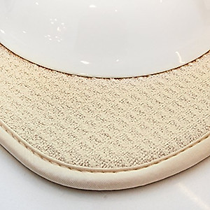 S&T INC. Dish Drying Mat XL, Highly Absorbent Microfiber Kitchen Counter Mat, Dish Drying Pad for Dishes, Utensils, Pots and Pans, Extra Large 18" x 24", Sand