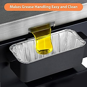 Whaleme 50-Pack Blackstone Griddle Accessories Grease Cup Liners, Aluminum Foil Drip Pan Grease Catcher Cup Liner for Blackstone 17, 22, 28, 36 Inch Griddle, Disposable Grill Grease Tray
