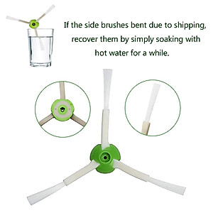 Chrostion Replacement Parts Kit Compatible for iRobot Roomba i7 i7+ i3 i3+ i4 i4+ i5 i5+ i6 i6+ i8 i8+ j7 j7+/Plus j8 j8+ E5 E6 E7 Robot Vacuum,1 Pack Brush 4 HEPA Filters & Side Brushes & Vacuum Bags