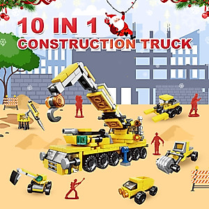 Advent Calendar 2023 Kids 24 Days Building Blocks Toy Set Christmas Countdown Calendar Toys Gifts for Boys Girls 3+ Years Old