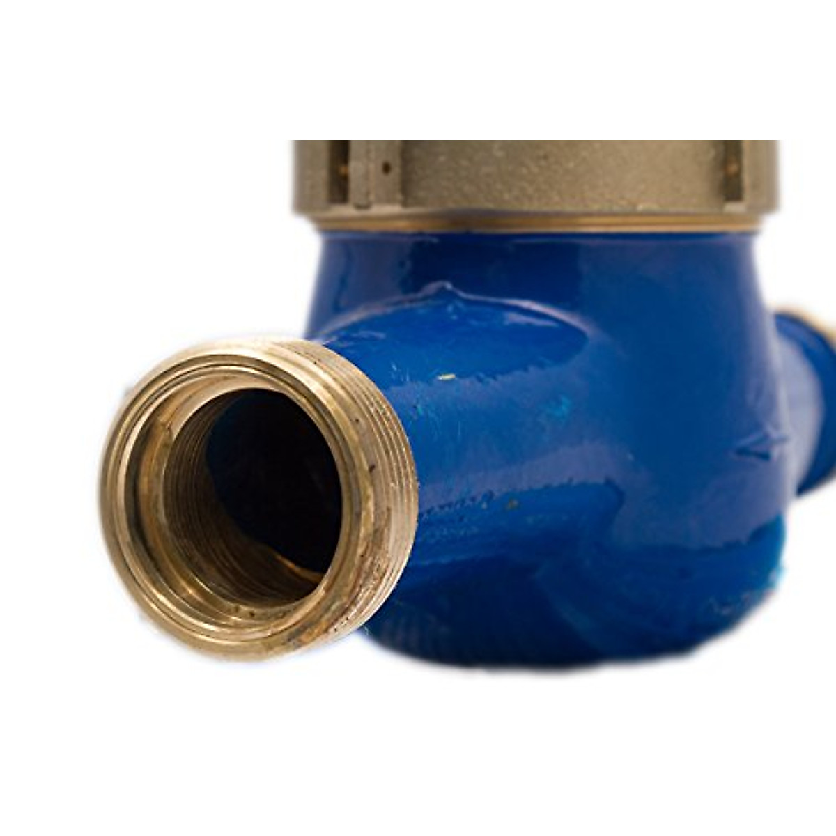 PRM 1-1/4 Inch NPT Multi Jet Water Meter with Pulse Output, Brass Body - Not for Potable Water