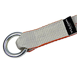 VULCAN Wheel Dolly Tire Harness with Universal O-Ring - Lasso Style - 2 Inch x 96 Inch - 4 Pack - Silver Series - 3,300 Pound Safe Working Load- Straps Only - Ratchets Sold Separately