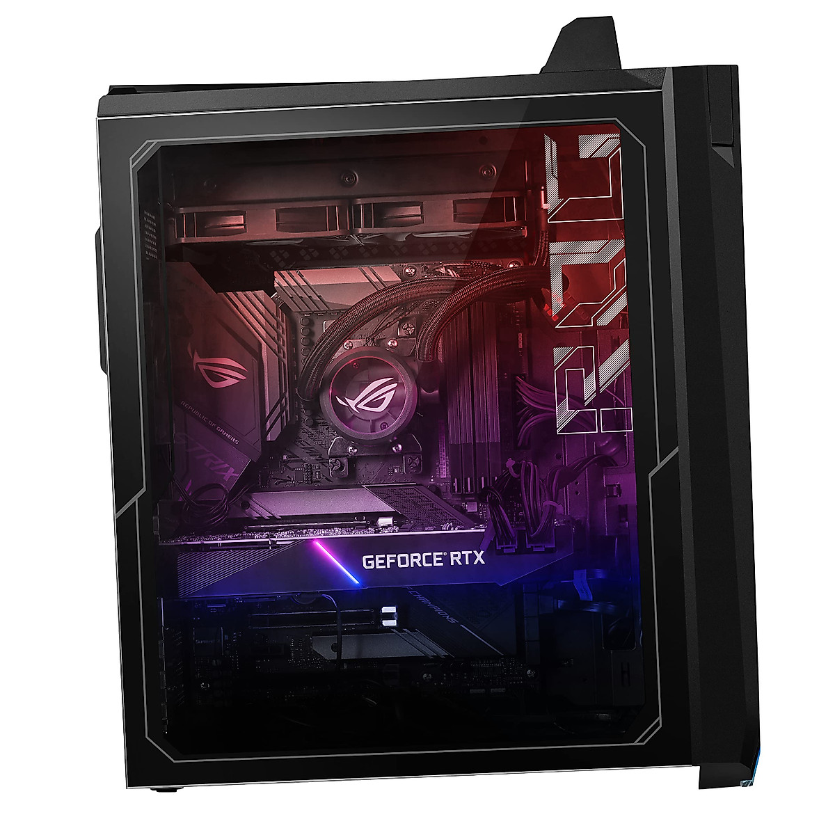 ASUS ROG Strix GA35 Gaming Desktop PC, GeForce RTX 3080, AMD Ryzen 9 5900X, 32GB DDR4 RAM, 1TB PCIe SSD + 2TB HDD, Dual Hot-Swap SSD Bays, ROG Scope & Chakram, Windows 10 Professional, GA35DX-XB989