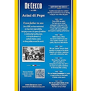 De Cecco Pasta, Acini Di Pepe, 1 lb 16 Oz (Pack of 5)