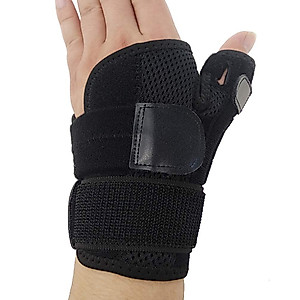 Healifty Wrist Thumb Hand Brace Wrist Splint Thumb Splint Sprained Wrist Guard Sprains Thumb Belt Wrist Support Brace Trigger Thumb Immobilizer Cleat Polyester Sports Wrist Strap