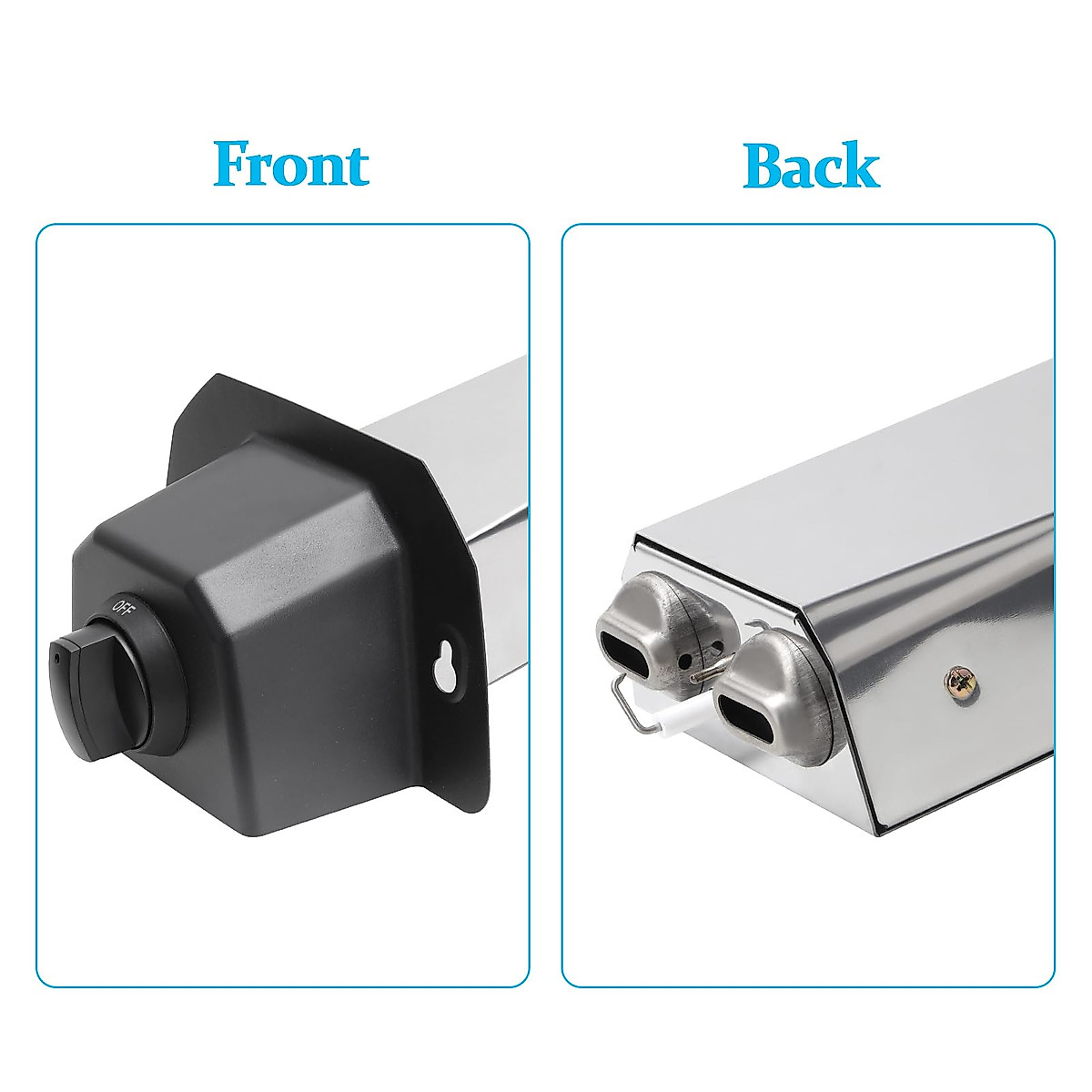 Outspark Gas Burner for Ooni Karu 16 Pizza Oven Gas Burner Attachment,Pizza Oven Accessories for Ooni Karu 16 with Gas Converter and Propane Connection Valve Hose