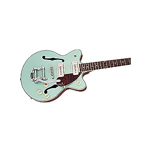 Gretsch G2655T-P90 Streamliner Center Block Jr. Double-Cut P90 Two-Tone Mint Metallic and Vintage Mahogany Stain w/Bigsby