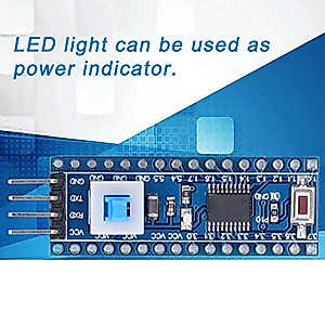 Core Boards Module, STC15W408AS Chip Easy Installation 6 Channel VCC GND LED Indicator High Speed Development Board for DIY