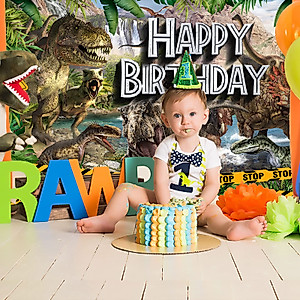 POILKMNI Dinosaurs Birthday Party Decorations 5x3ft Safari Jungle Dinosaur World Birthday Party Backdrop Banner for Boys Kids Birthday Photo Background for Indoor Outdoor Party Supplies Banner