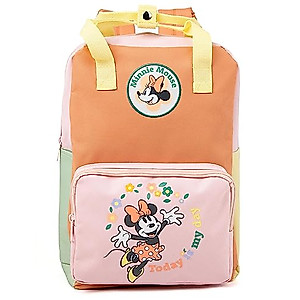Disney Minnie Mouse Backpack Set Kids 4 Piece | Girls Animated Character Pink School Bag Lunch Box Pencil Case Water Bottle | Magical Merchandise Gifts