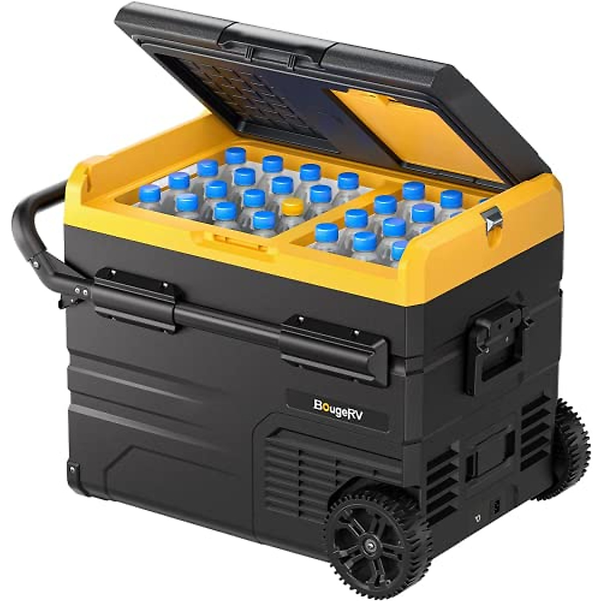 BougeRV 48 Quart Insulated Protective Cover, 12 Volt Portable Refrigerator Cover for BougeRV CR45 Fridge, Portable Refrigerator Bag for Dual Zone Refrigerator (Refrigerator NOT Included)