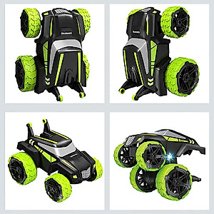 Nonorytloo Remote Control Car,RC Stunt Car Toy for Toddlers Rechargeable 360 degreeRotation Monster Trucks,Toys 2.4Ghz RC Crawlers Vehicle Birthday Gift Kids All Girls Childent Boys 4 5 6 7 8 9 10